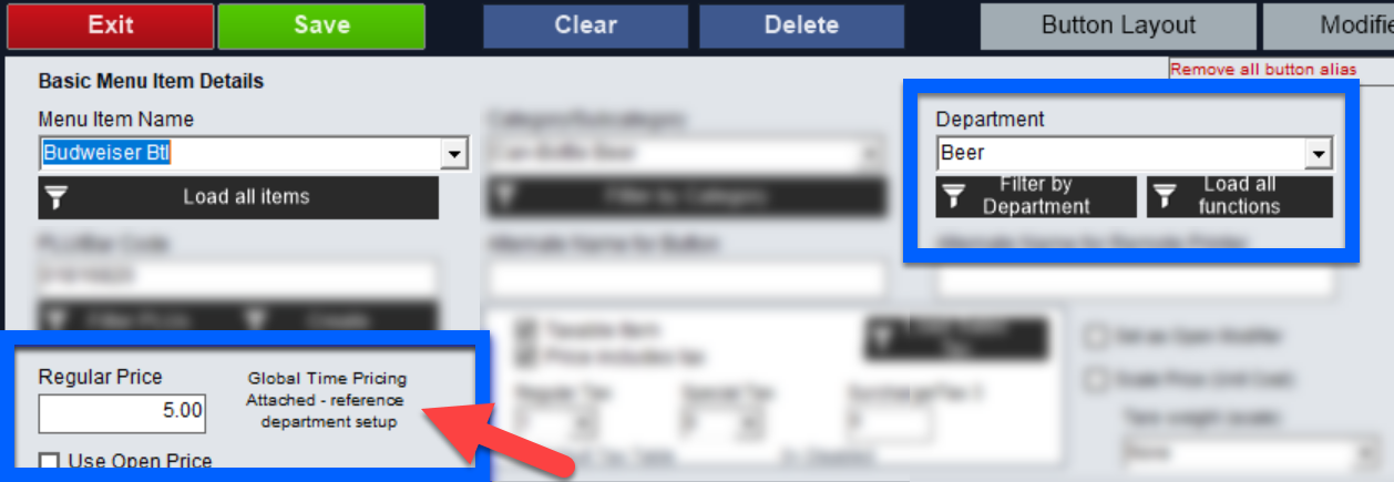 Quickly and easily identify which items are using a global timed event – MicroSale