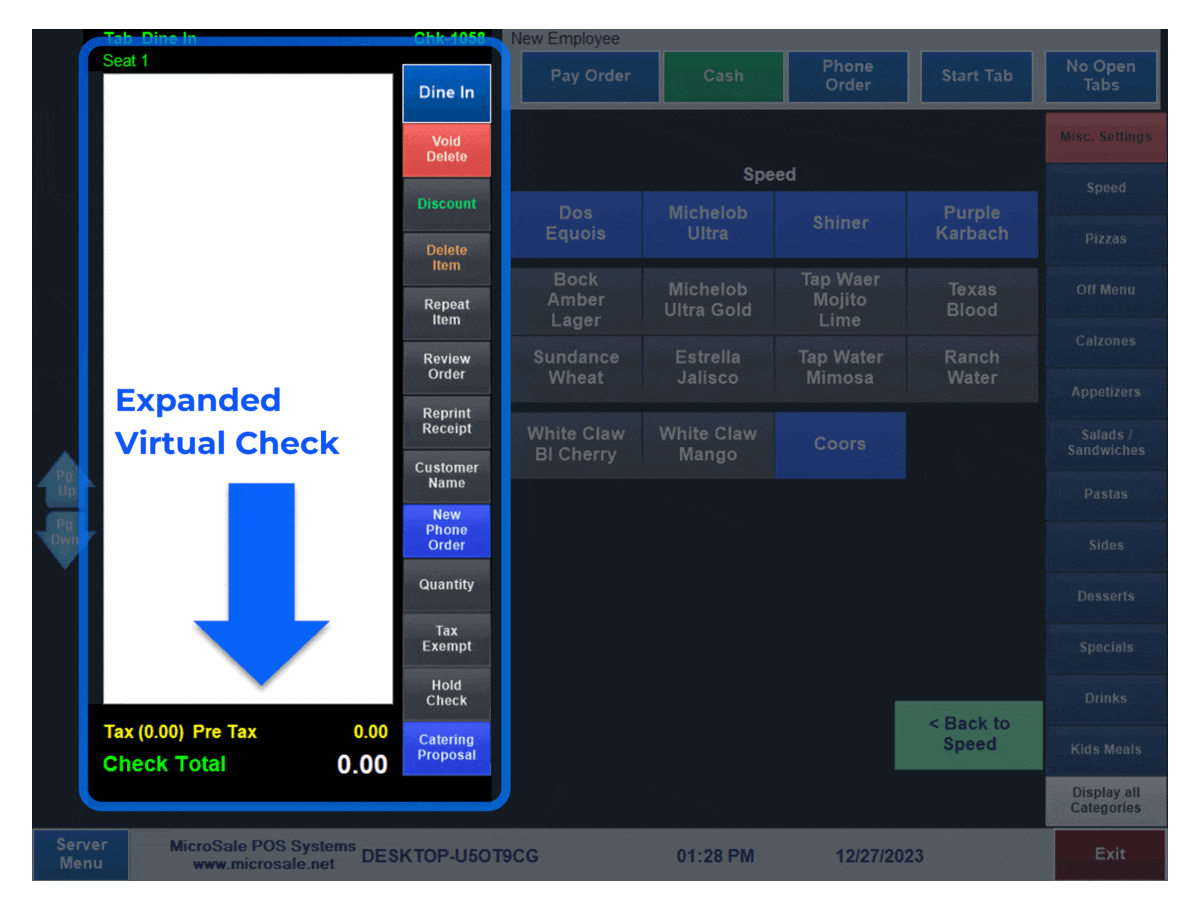Function Buttons – MicroSale