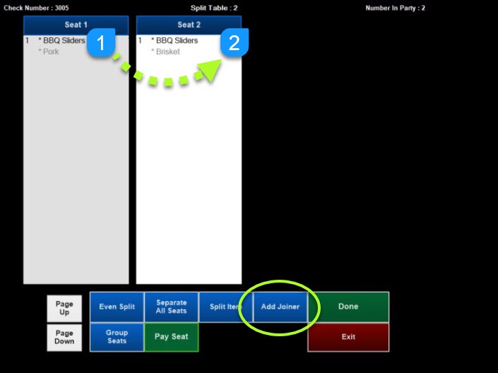 Merging Tables or Tabs, Splitting Checks – MicroSale