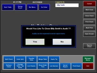Server/Bartender Audits and Assigning Cash Drawers – MicroSale