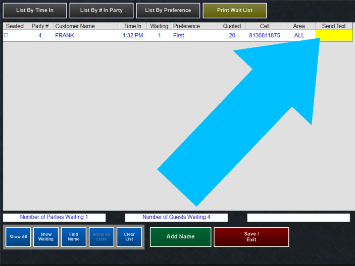 Table Management – MicroSale