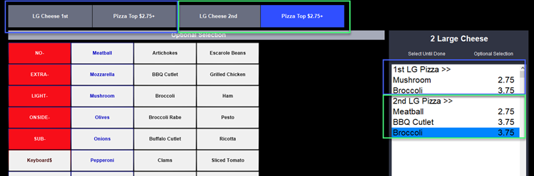 Sorting modifiers on kitchen and/or bar tickets – MicroSale