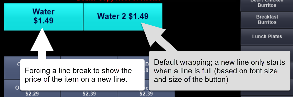 Button Layout – MicroSale