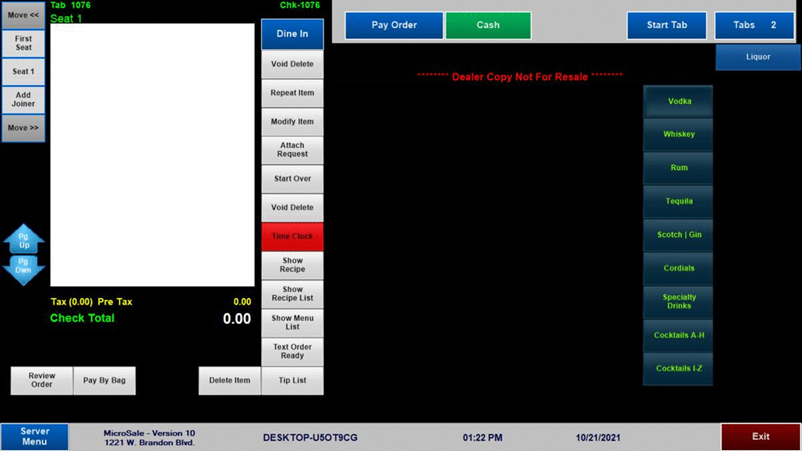 Using an alternate name on a category button – MicroSale