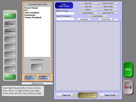 How to put menu items on buttons – MicroSale