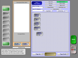 How to put menu items on buttons – MicroSale