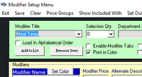 How to create modifiers – MicroSale